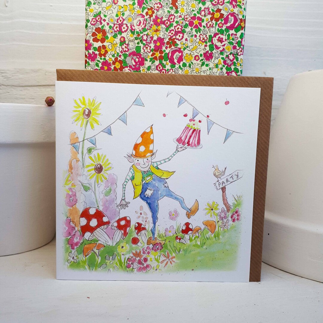 Pixie Party Birthday Card - Pixie Greetings Card - Fairy Card ...