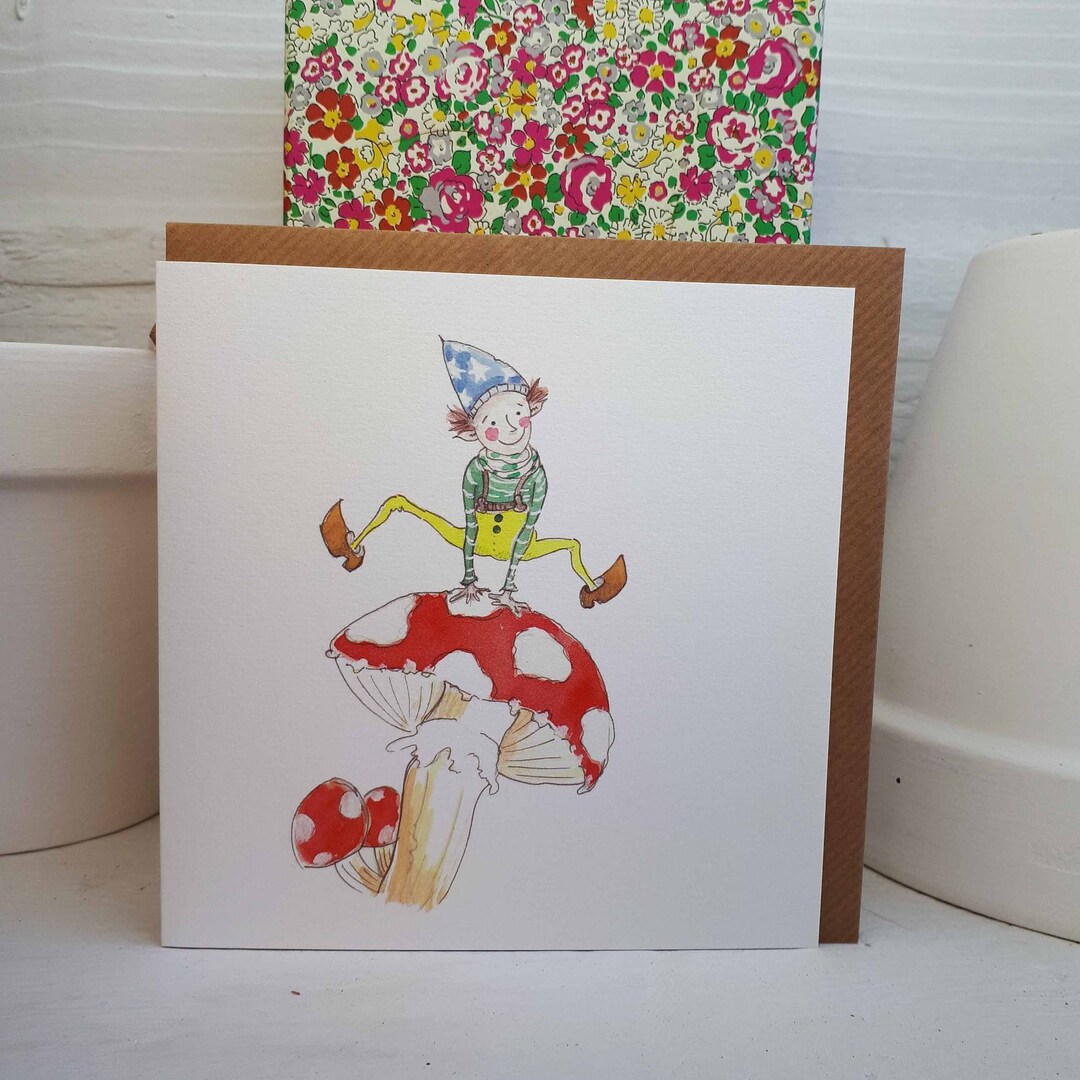 Pixie Greetings Card - Leap Frogging Pixie - Birthday Card - Fairy Card ...