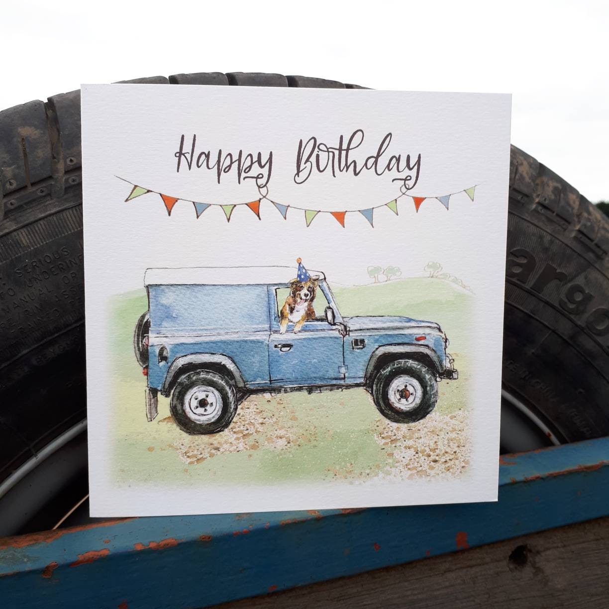 Land Rover Defender Birthday Card Birthday Card | Etsy UK