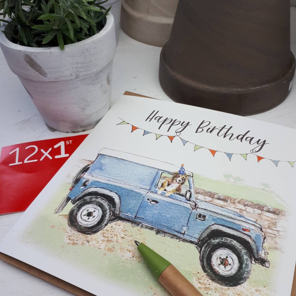 Land Rover Defender Birthday Card Birthday Card | Etsy