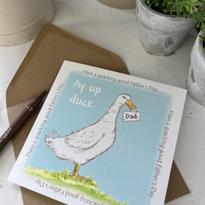 Duck Father's Day Card - Father's Day Cards - Ay up Duck - Duck Cards ...