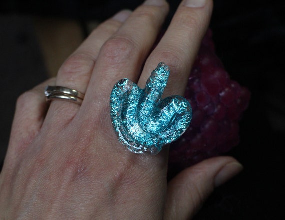 Resin Snake ring python handmade jewellery serpent rings | Etsy