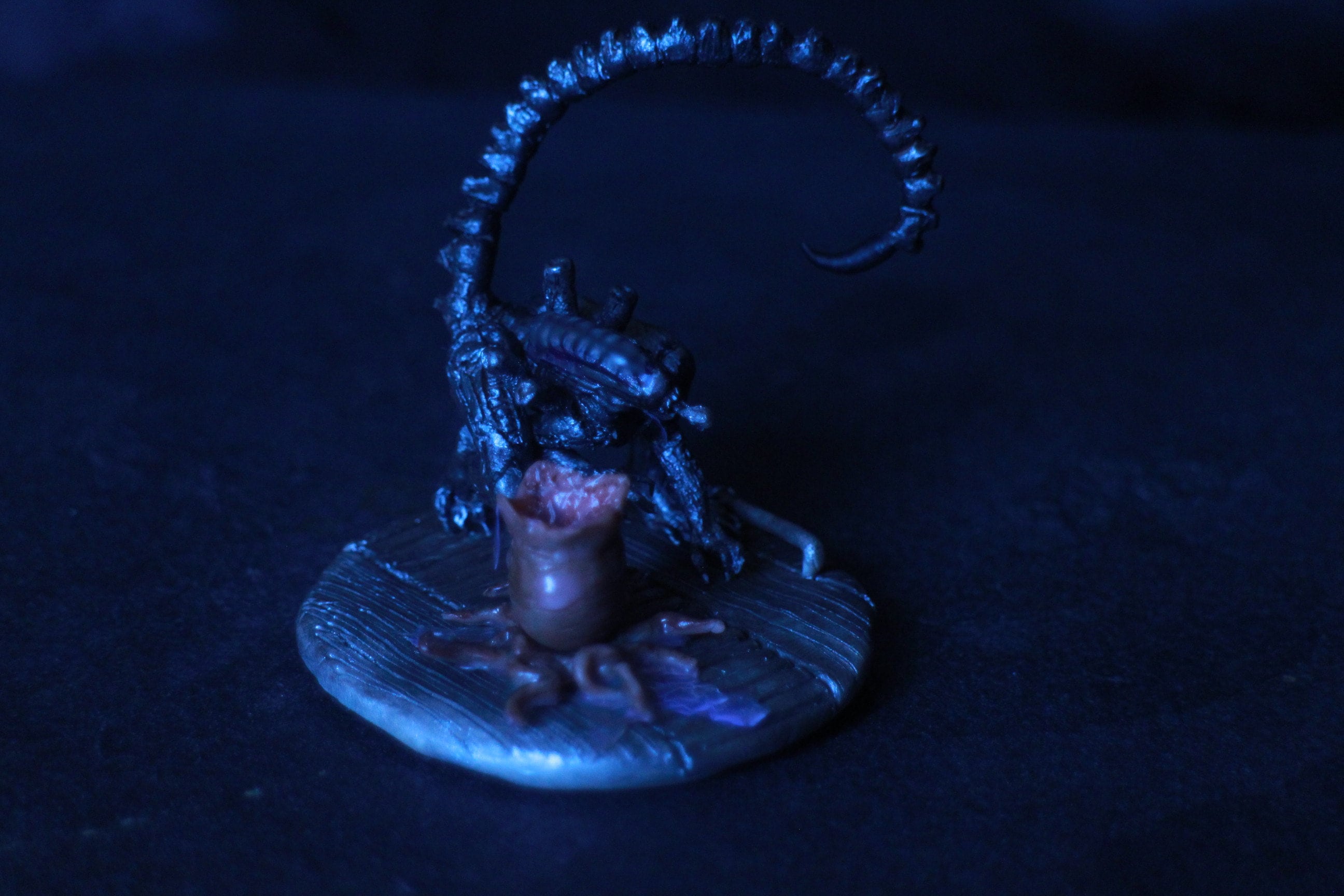 Alien Figurine Xenomorph Art Scifi Miniature Handmade in - Etsy