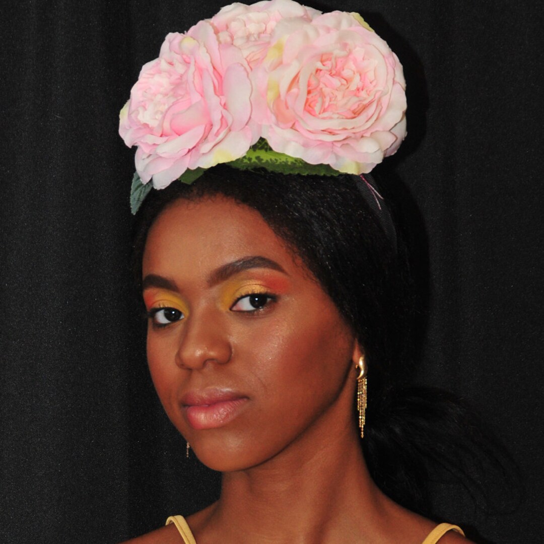 PINK HEAD PIECE - Carmen Miranda Style – Unique Headdress - Plastic ...