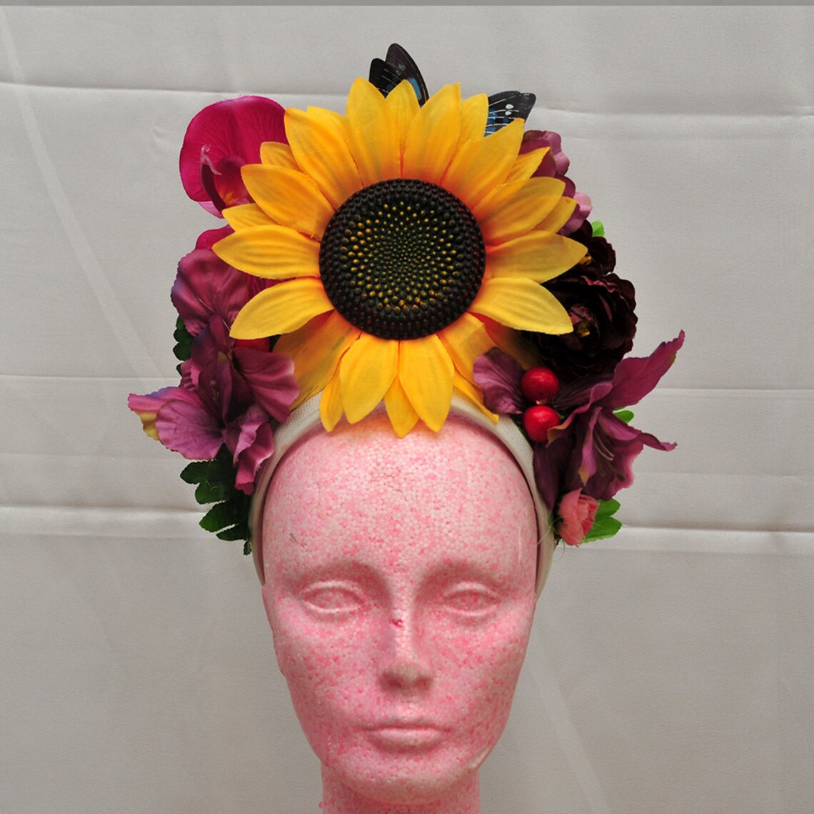 SUNFLOWER HEADPIECE Carmen Miranda Style Unique Headdress - Etsy