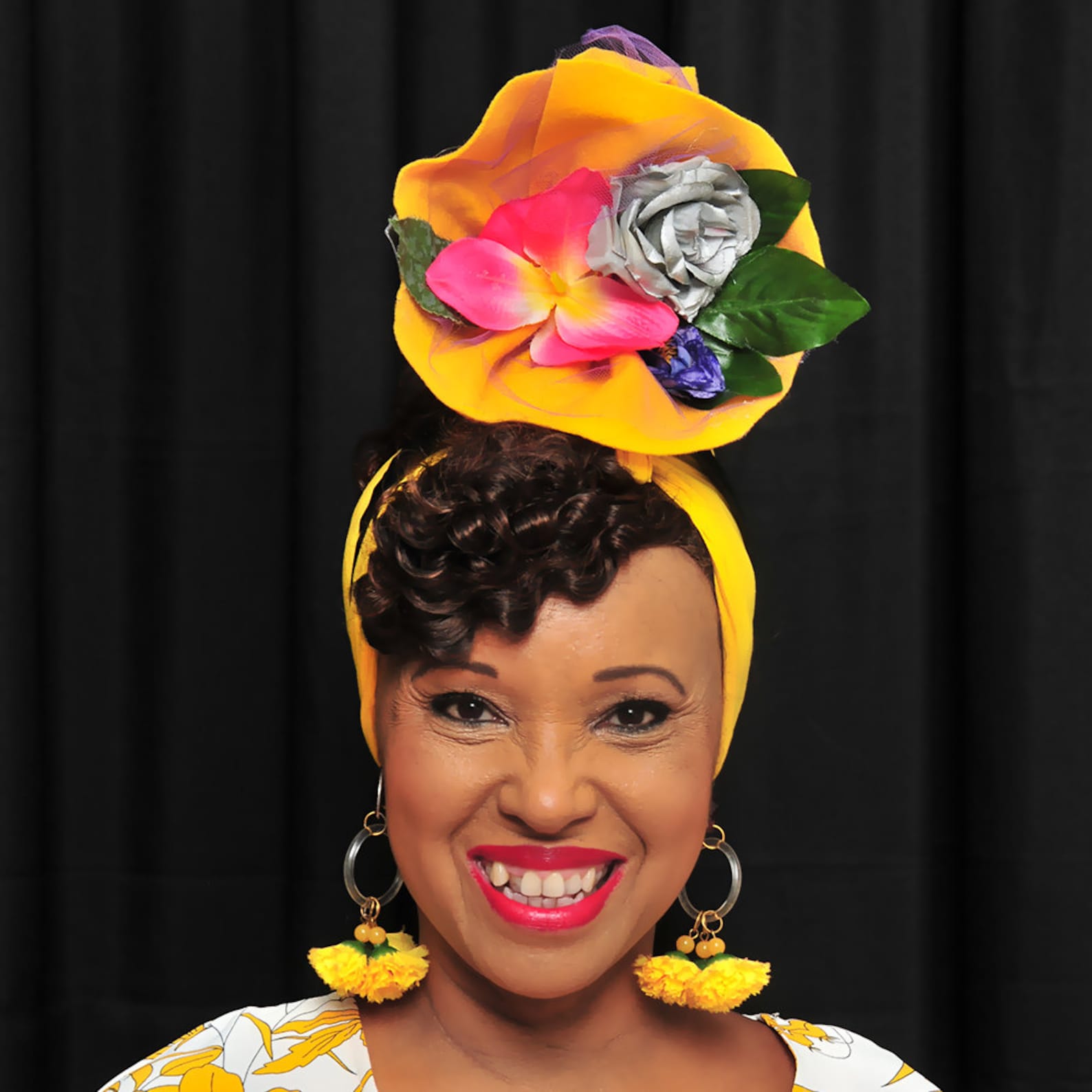 YELLOW HEAD PIECE – Fabric Headpiece - Unique Headdress - Carmen ...