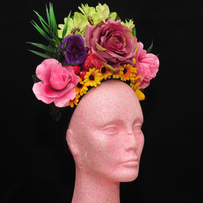ROSES HEAD PIECE - Cultural Headpiece - Greenery Head Piece - Leaves ...
