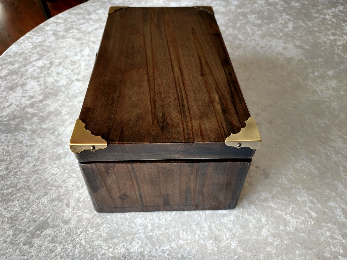 Stash Box and Rolling Tray Combo Wood Box With Lid Pipe Box - Etsy