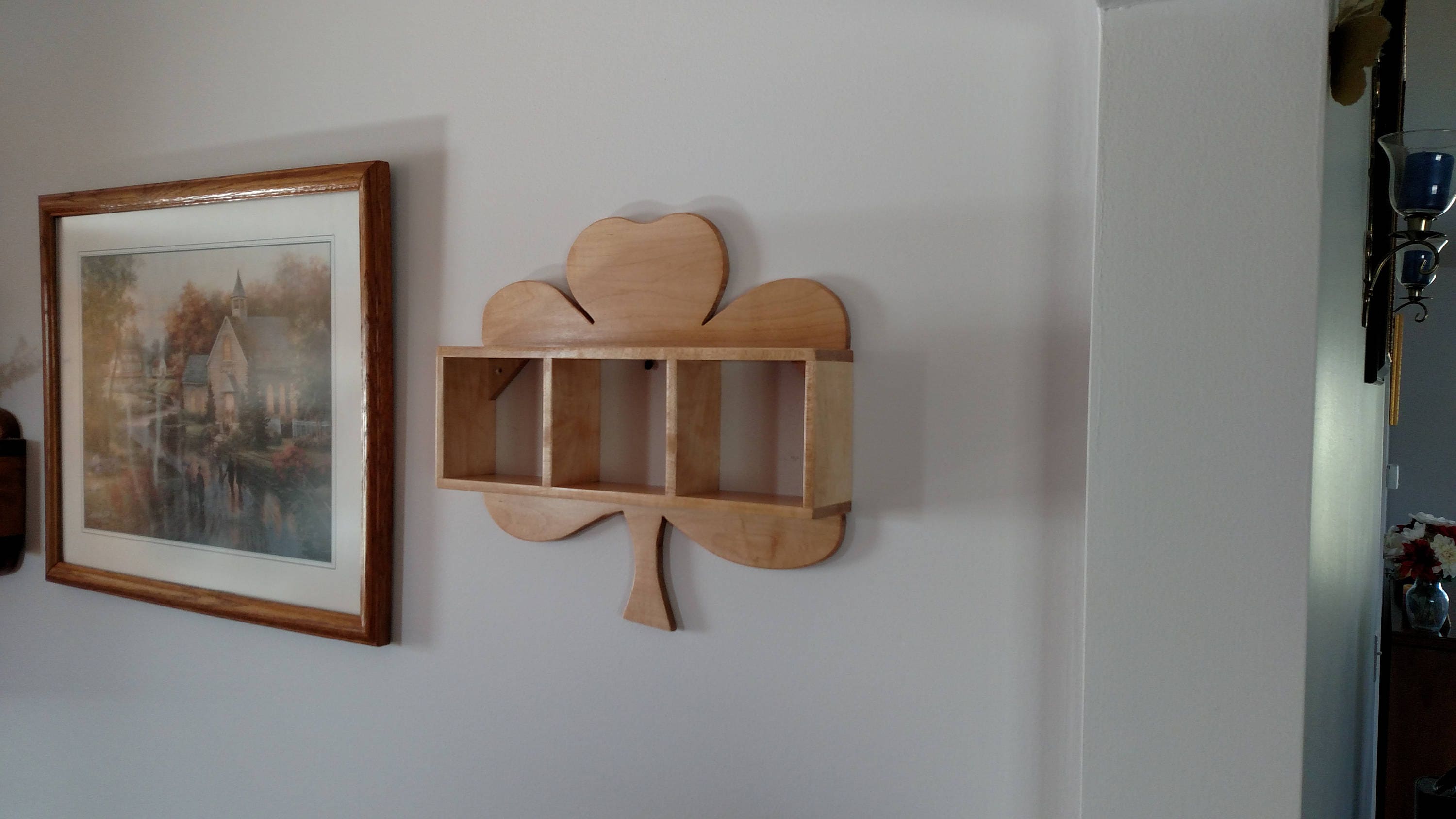 Wall Shelf Wall Shelves Shamrock Shelf Knick Knack Shelf - Etsy