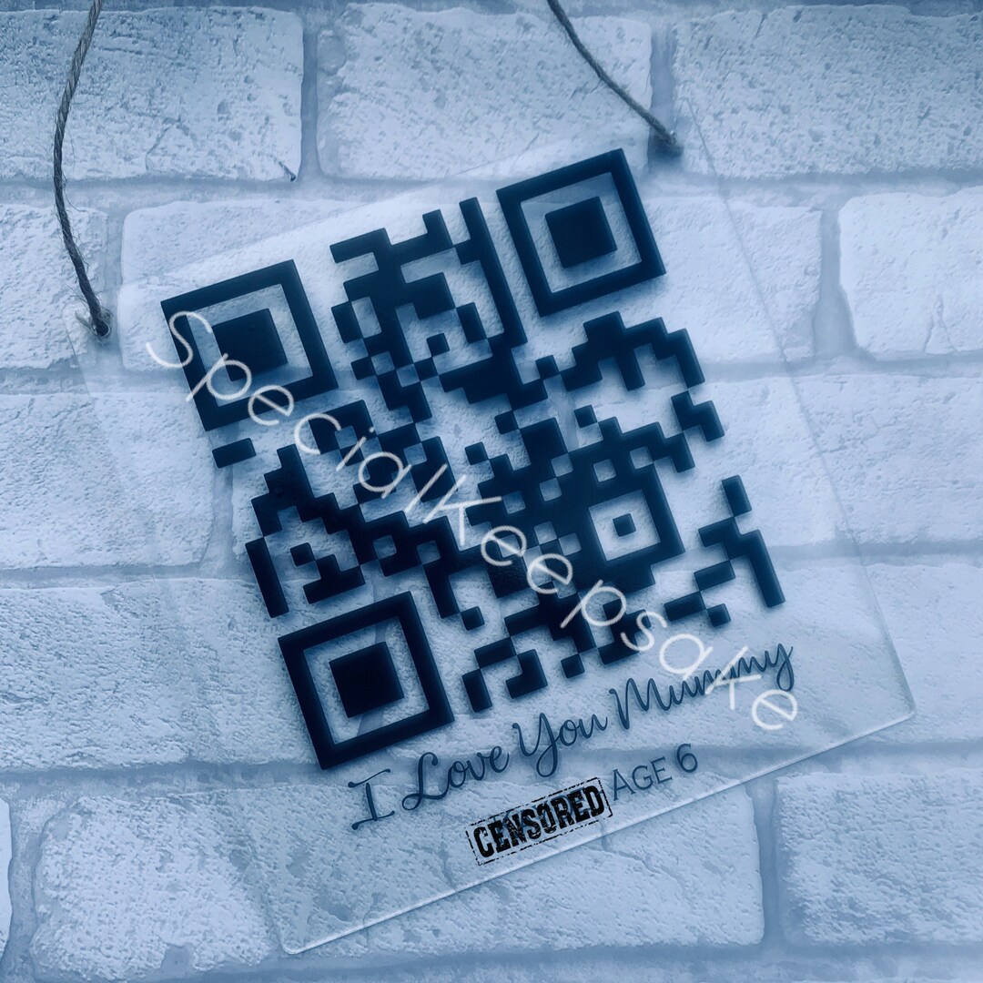 Personalised QR Code Wall Plaque Decor Gift Memory Keepsake Memorial ...