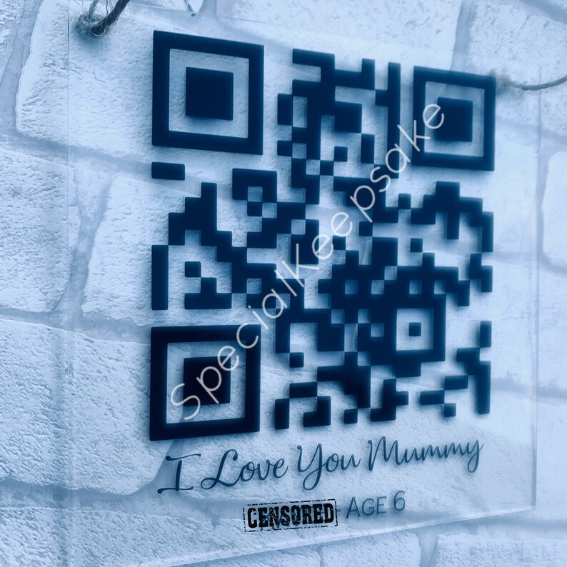 Personalised QR Code Wall Plaque Decor Gift Memory Keepsake - Etsy