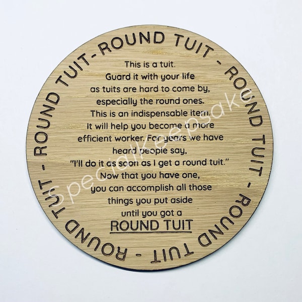 Round Tuit - Etsy