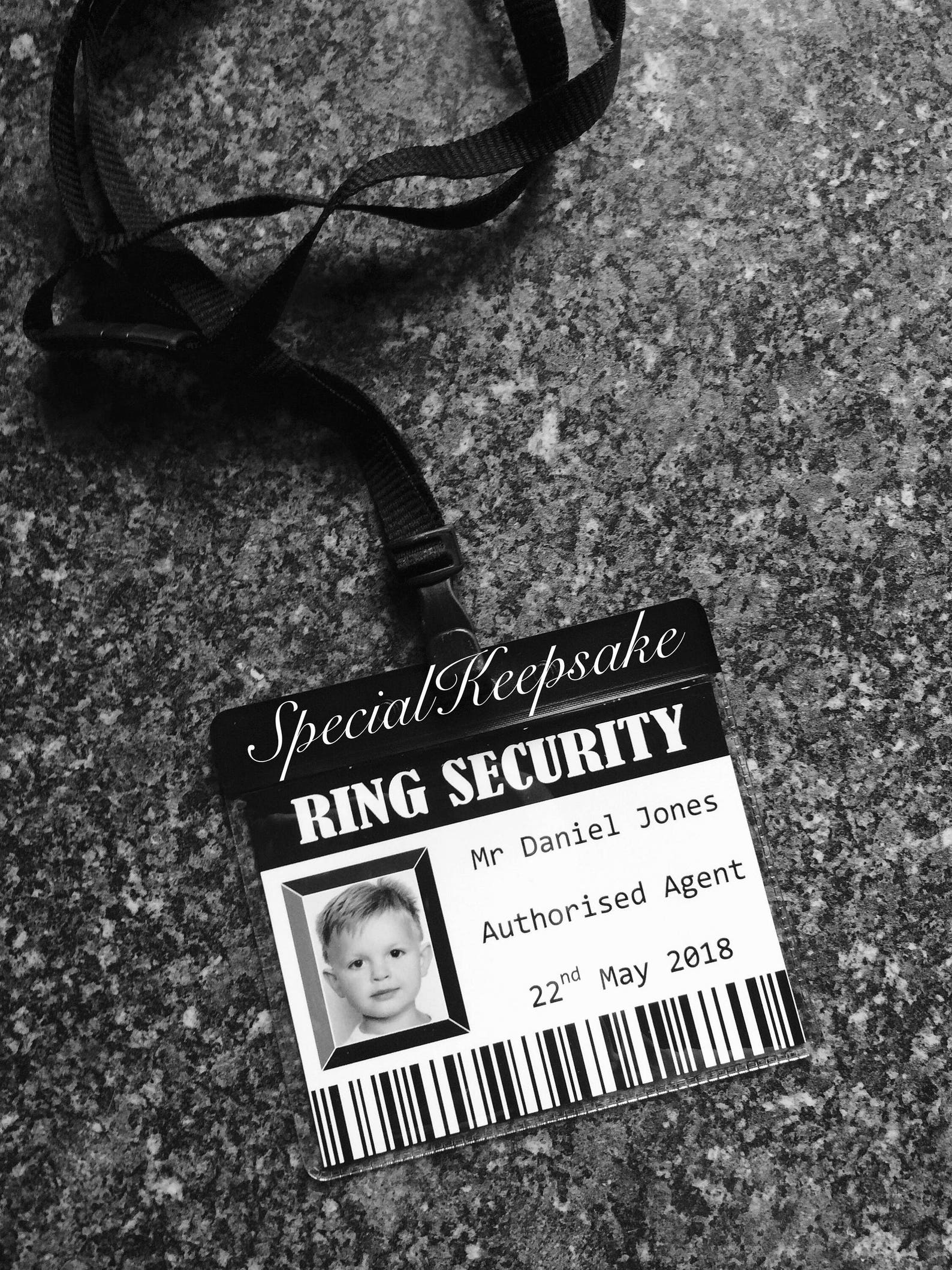 Ring Security FBI Agent Badge Lanyard Personalised Name Ring - Etsy UK