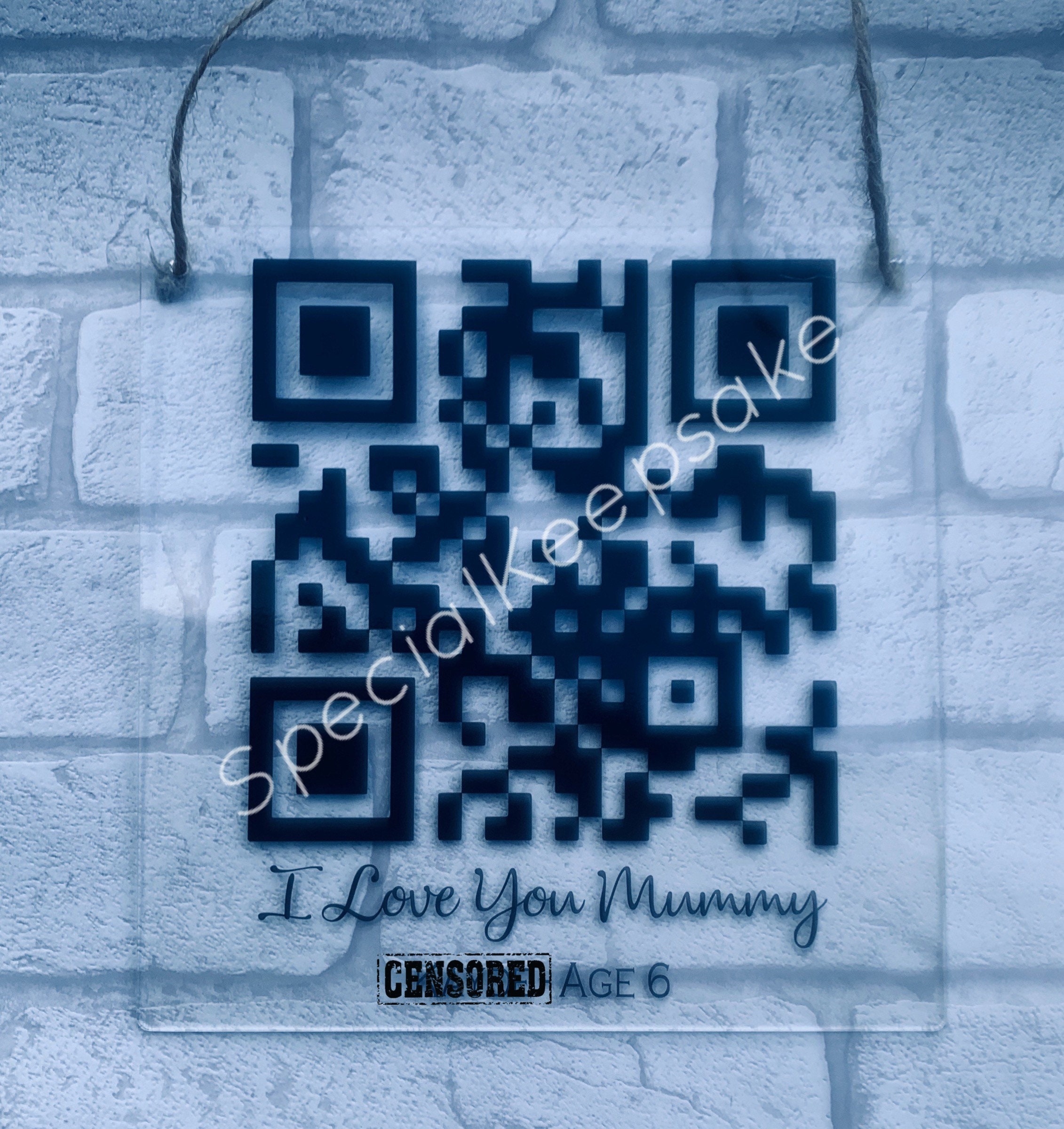 Personalised QR Code Wall Plaque Decor Gift Memory Keepsake - Etsy UK