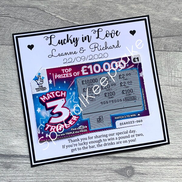 Scratch Card Holder - Etsy UK