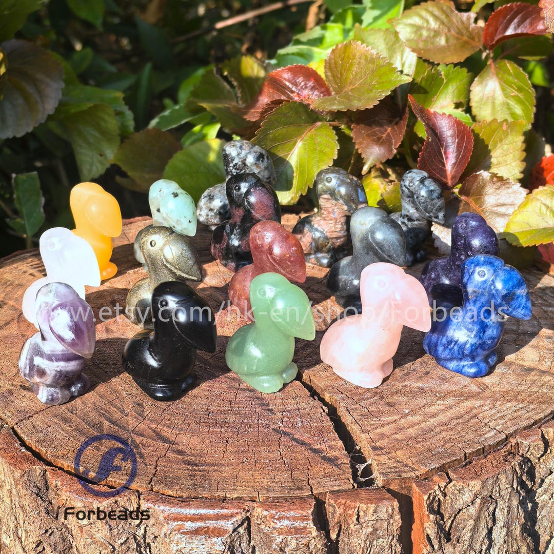 1.5" Quartz Carved Dodo Bird Statue,healing Crystal Cute Toucan Bird ...