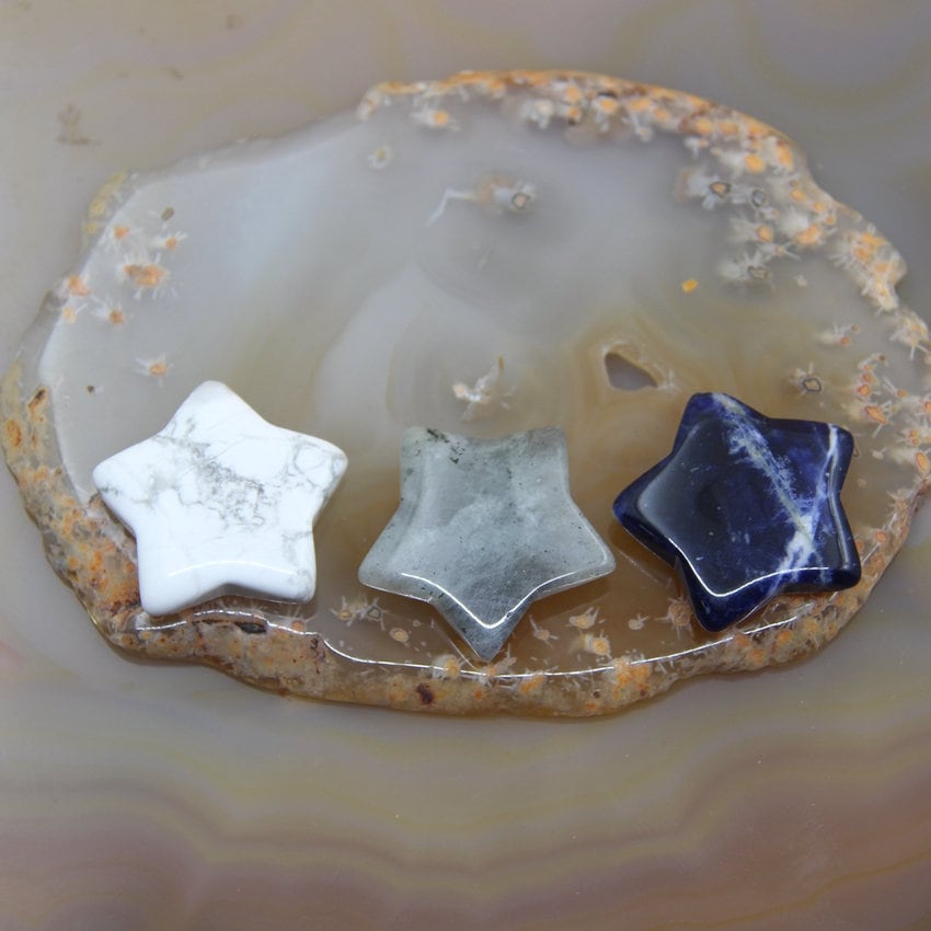 30mm Star Shaped GemstonesHealing Crystal Star Decor Pocket | Etsy