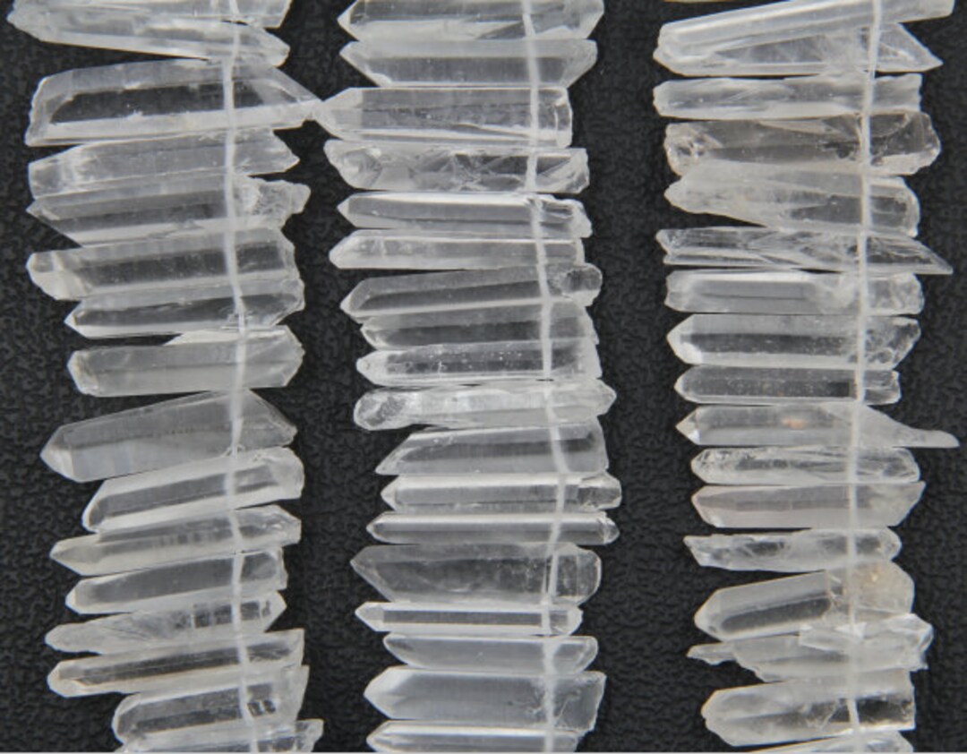 AAA Grade Raw Crystals,rock Crystal Quartz Points Pendant Bead,rough ...