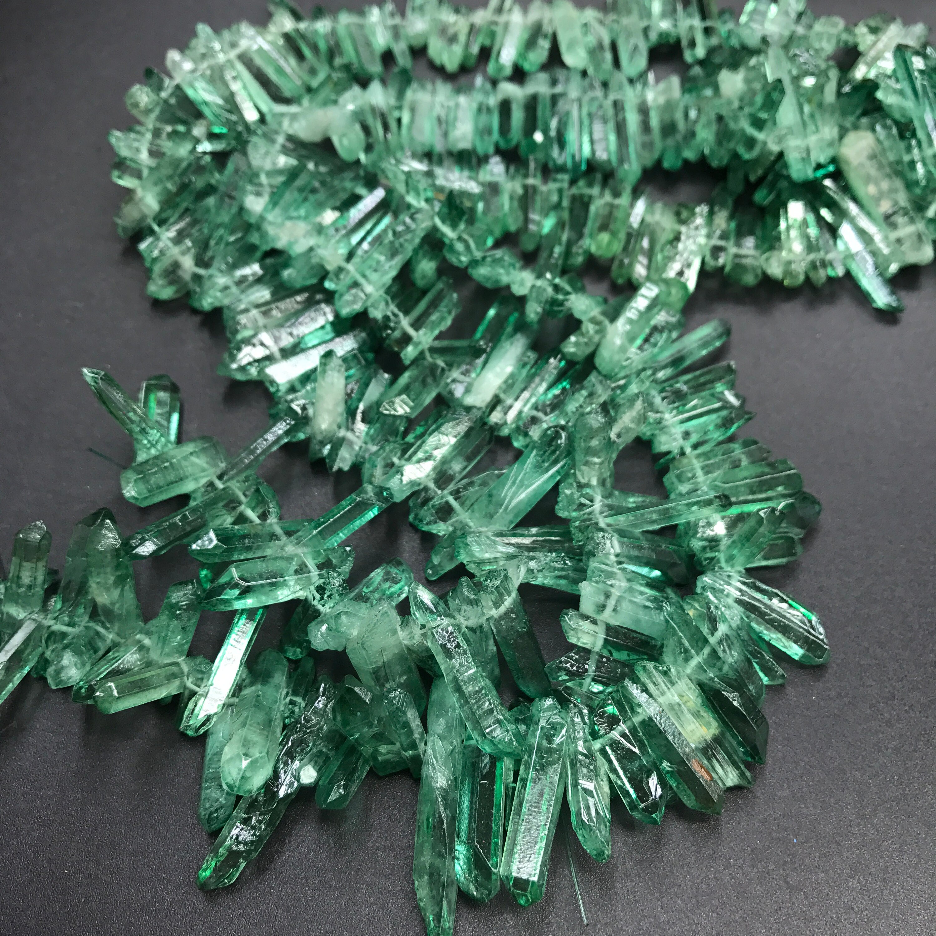 Rough Green Crystal Quartz Faceted Pointfreeform Raw Rock - Etsy