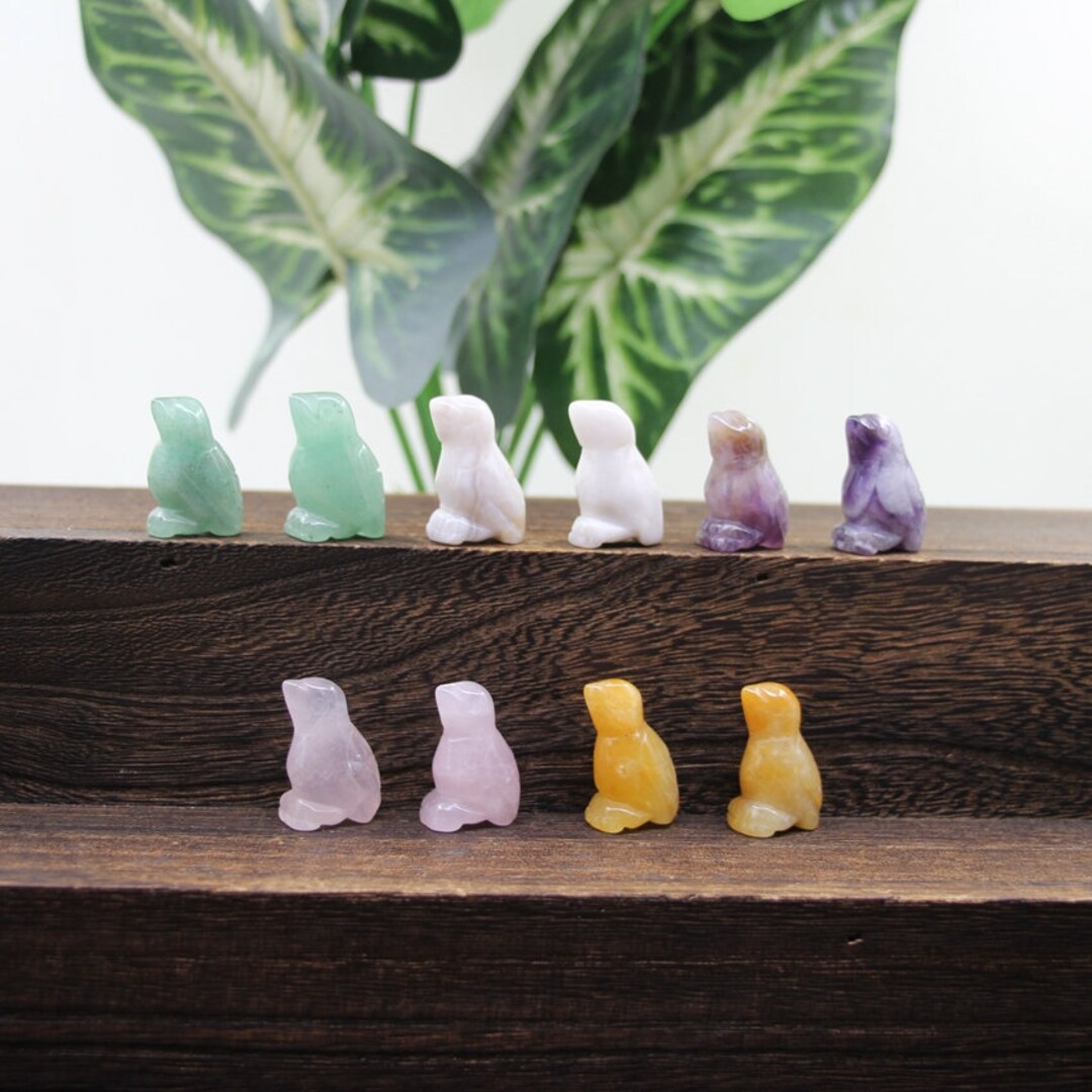 1.2 Mini Bird Statue,healing Quartz Cute Sparrow Figurine Home Deco ...