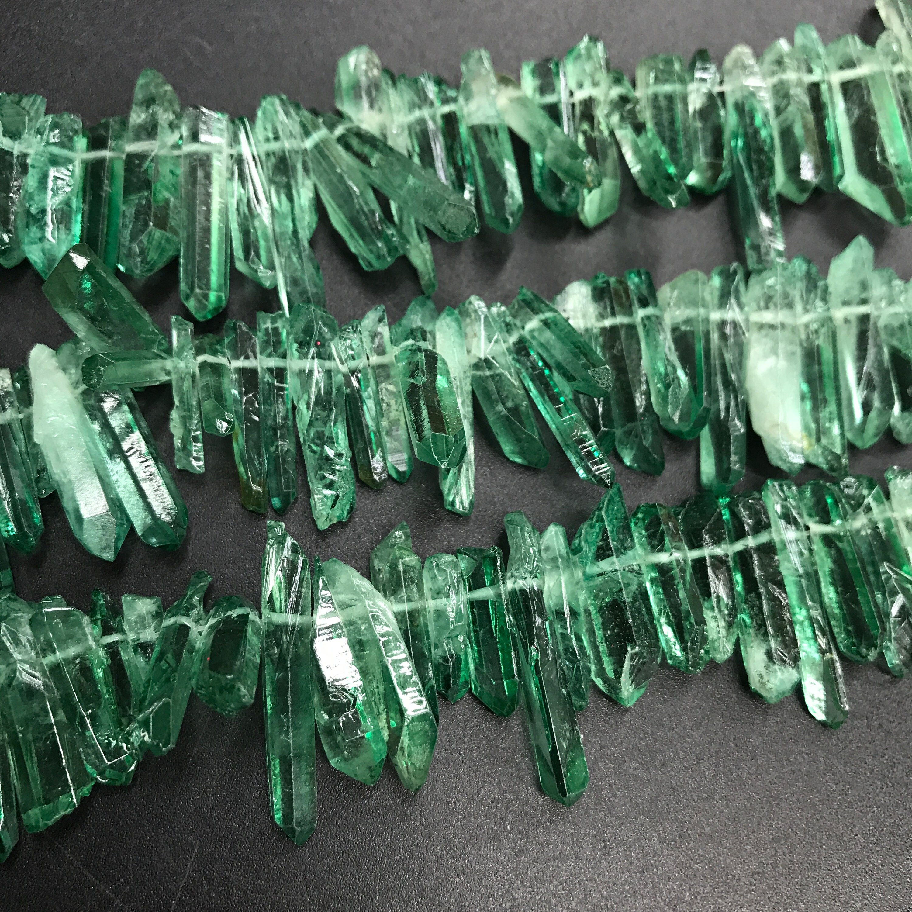 Rough Green Crystal Quartz Faceted Pointfreeform Raw Rock - Etsy