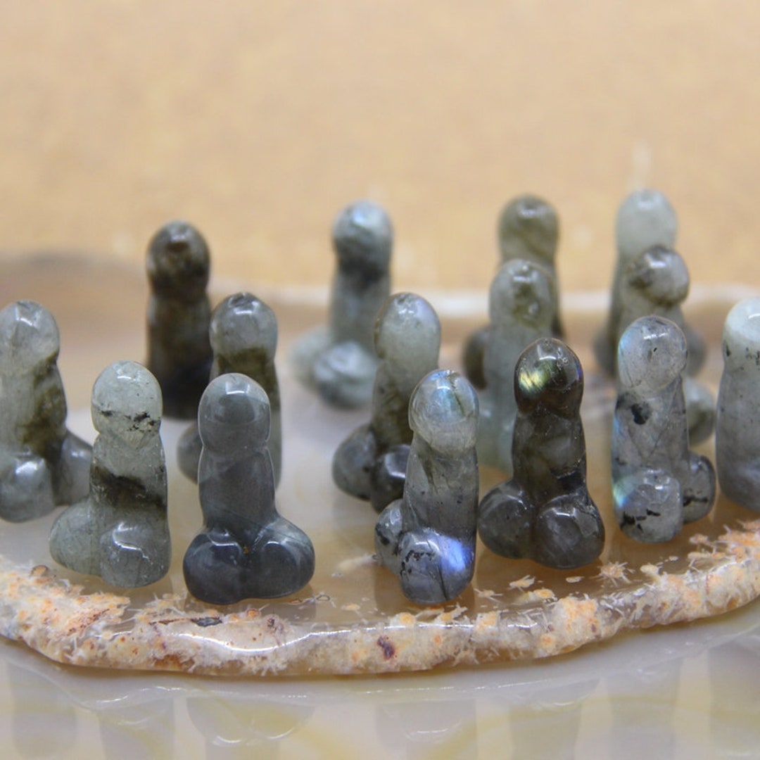 Mini Labradorite Phallus/Penis Decor,1 Inches Carved Crystal Gemstone ...
