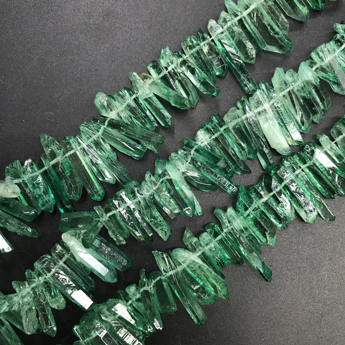 Rough Green Crystal Quartz Faceted Pointfreeform Raw Rock - Etsy