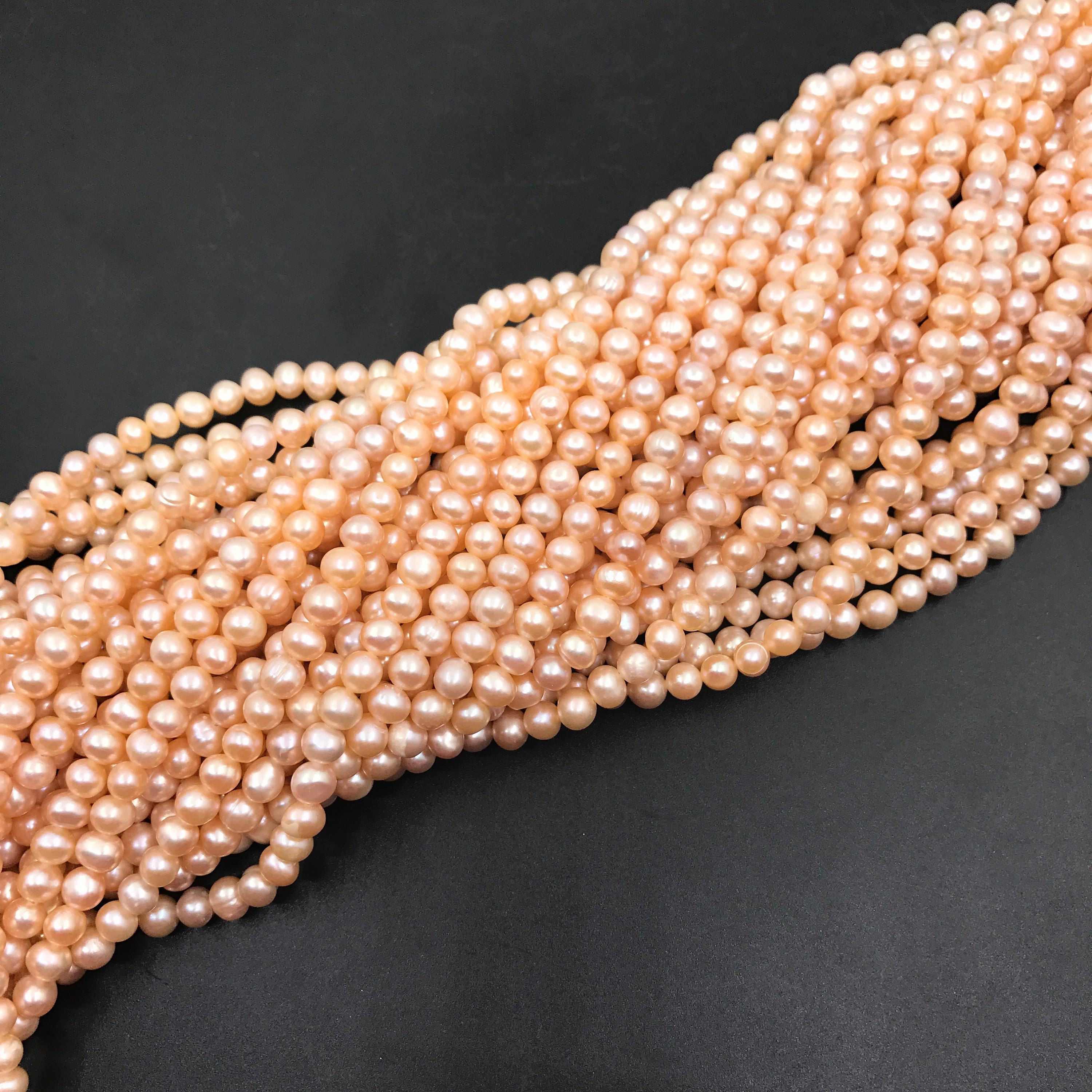 High Quality 14Strand Natural Pink Freshwater Pearl | Etsy