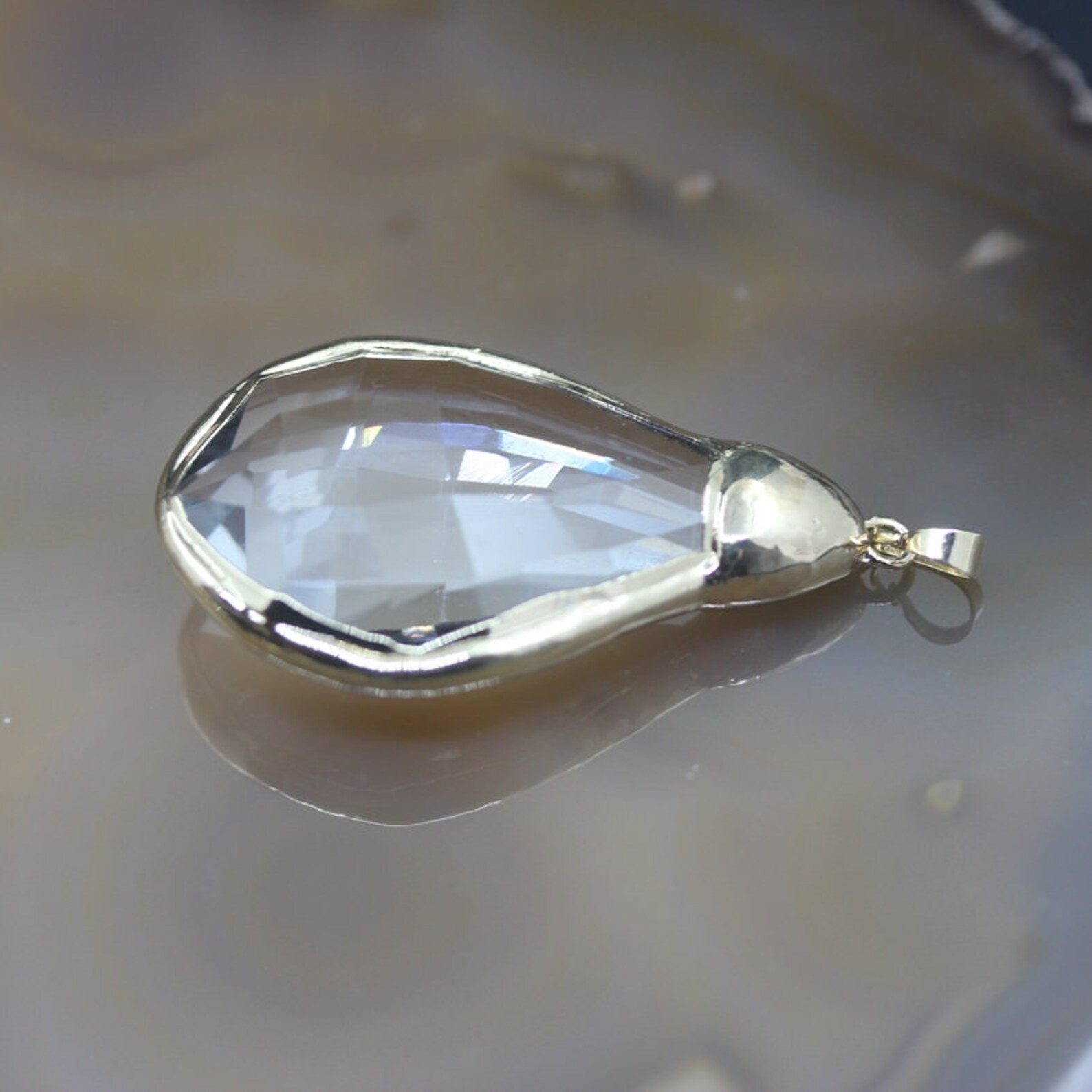 5pcs/lot11 Style Choice Gold Plated Bails Bezel Glass Crystal - Etsy