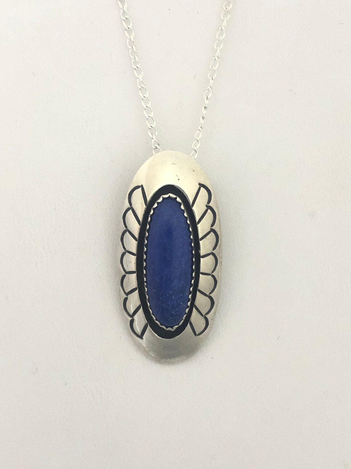 Native American Navajo Tommy Jackson Blue Lapis Sterling - Etsy