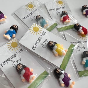 Mini Jesus Figurine Gift Set: Pocket Card | Religious Keepsake ...