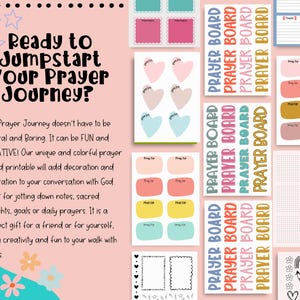 DIY Prayer Board Printable | Colorful Christian Digital Download ...