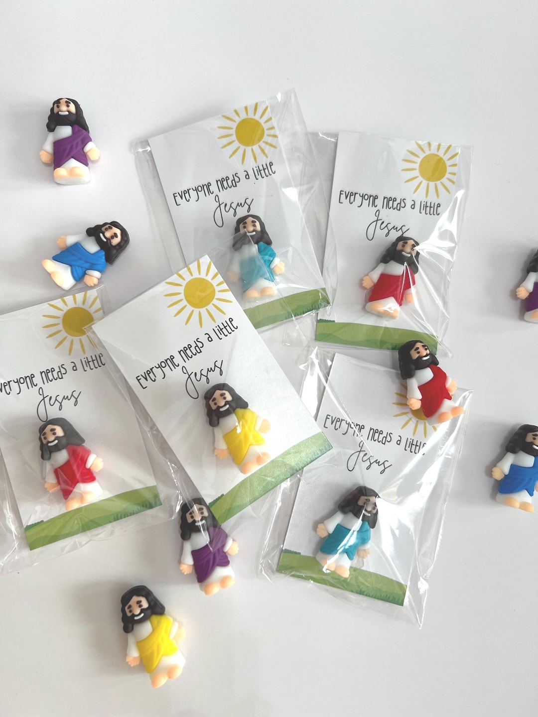 Mini Jesus Figurine Gift Set: Pocket Card | Religious Keepsake ...