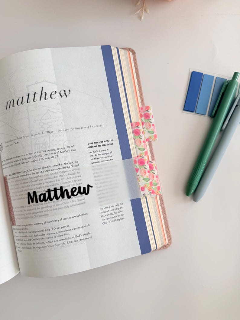Removable Bible Tabs | DIY Bible Journaling, Scripture Study - Etsy