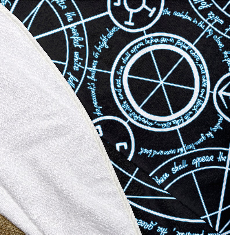 FMA Transmutation Circle 60 Round Microfiber Towel OR - Etsy