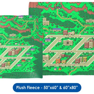 Earthbound, Onett Map - Throw Blanket / Tapestry Wall Hanging - Etsy