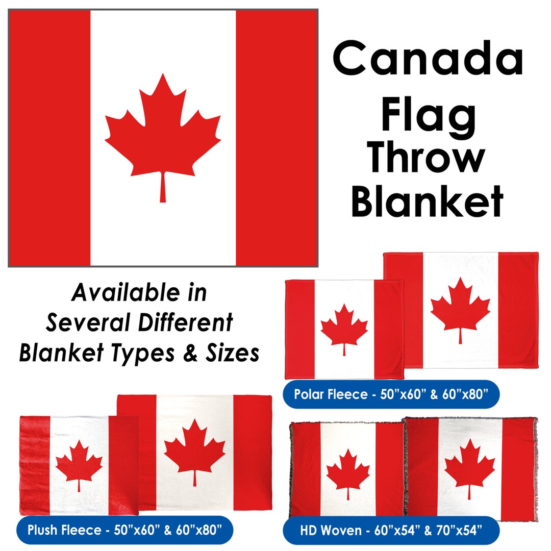 Canada Flag Throw Blanket / Tapestry Wall Hanging - Etsy