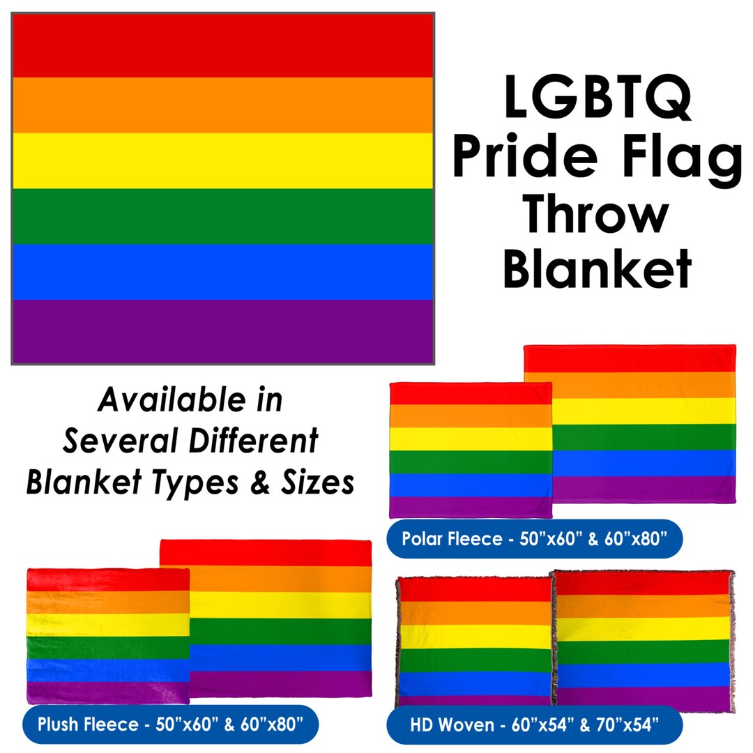 LGBTQ Pride Flag Throw Blanket / Tapestry Wall Hanging - Etsy
