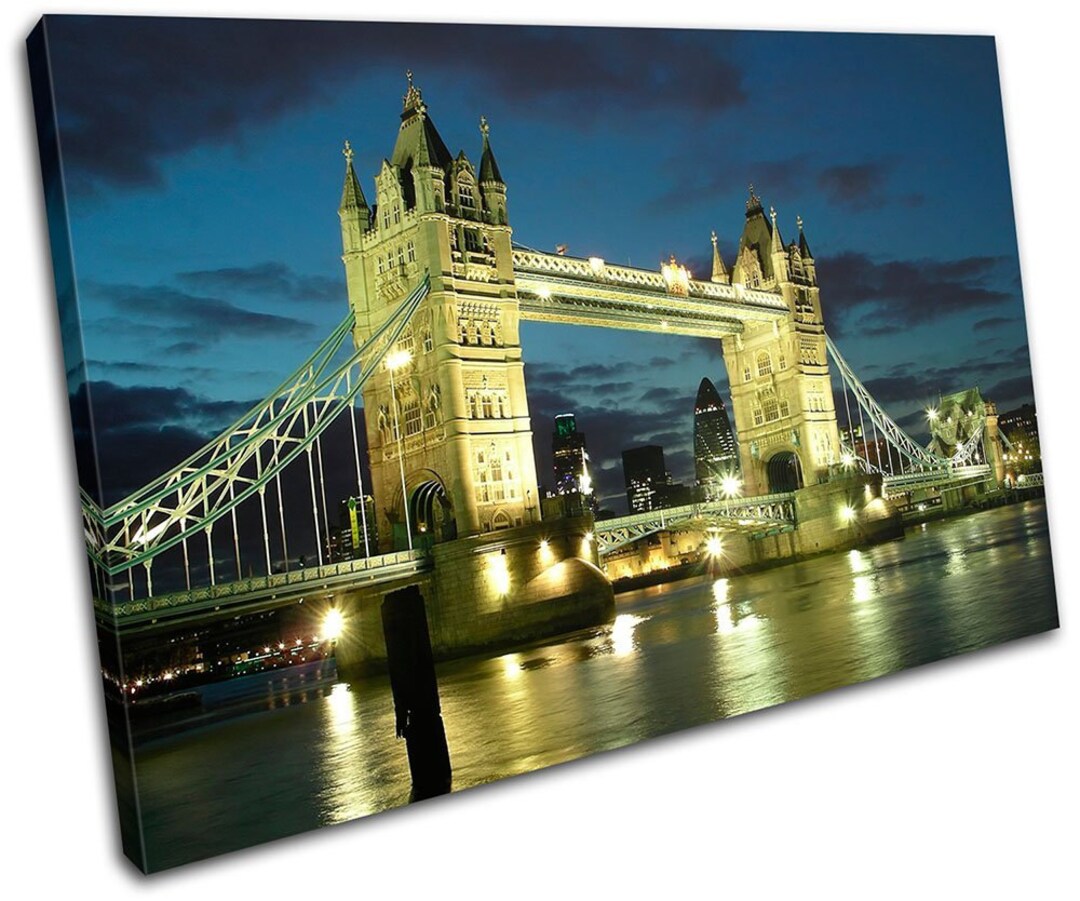 London Tower Bridge Architecture - Canvas Art Print - Etsy