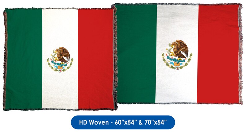 Mexican Flag Throw Blanket / Tapestry Wall Hanging | Etsy