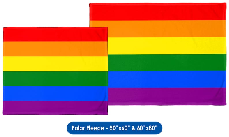 LGBTQ Pride Flag Throw Blanket / Tapestry Wall Hanging - Etsy