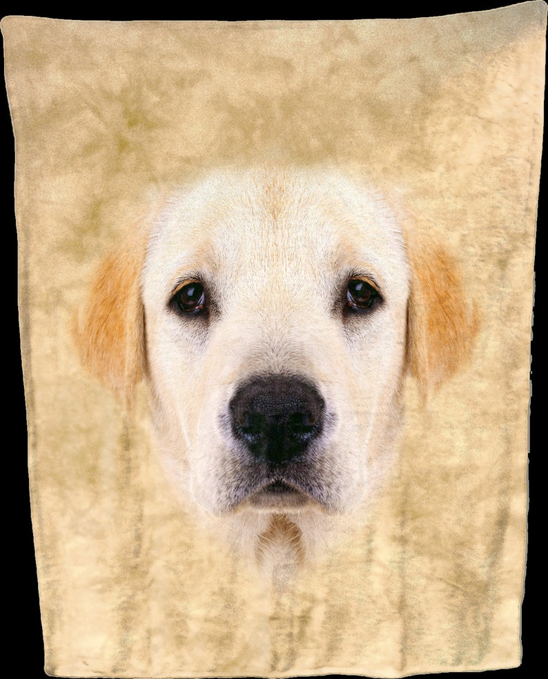 Yellow Labrador Face Throw Blanket / Tapestry Wall Hanging - Etsy