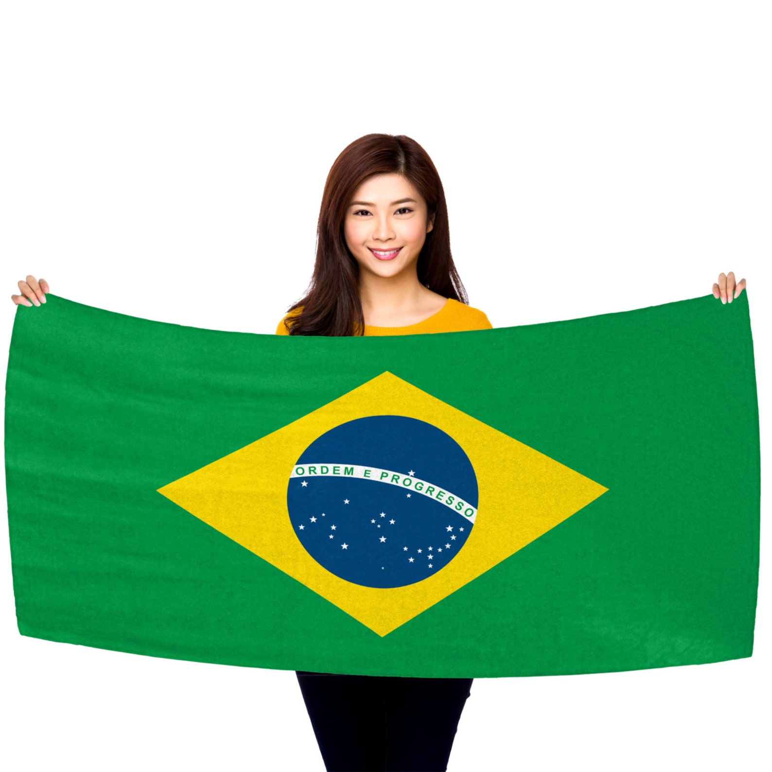 Brazil Flag 30 X 60 Microfiber Beach Towel | Etsy