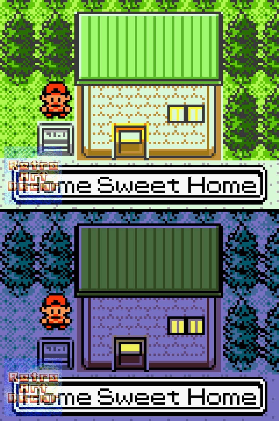 Pokemon Gen II Home Sweet Home 18 x | Etsy