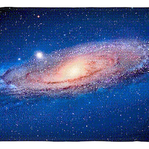 Andromeda Galaxy Throw Blanket: NES Pixel Art, Polar Fleece (50" X 60 ...