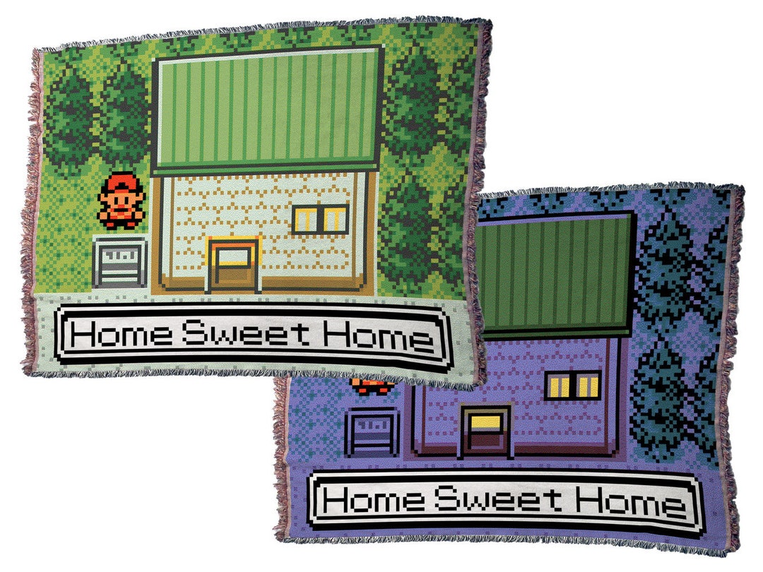 Pokemon (gen II), "home Sweet Home" - 60" X 80" Jacquard Loom Woven ...