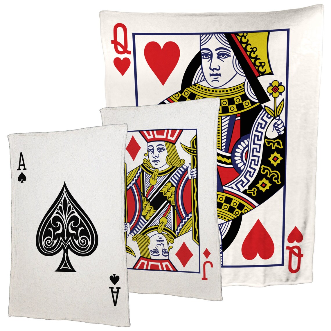 Playing Card Plush Fleece Throw Blanket / Tapestry Wall Hanging - Etsy