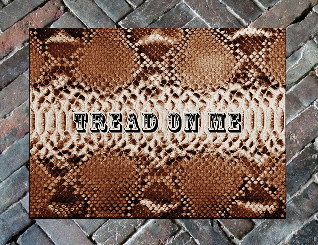 Tread on Me Welcome Mat, 24" X 36" Doormat Rug - Etsy