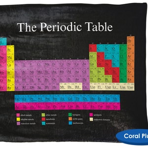 Periodic Table Throw Blanket / Tapestry Wall Hanging - Standard Multi ...