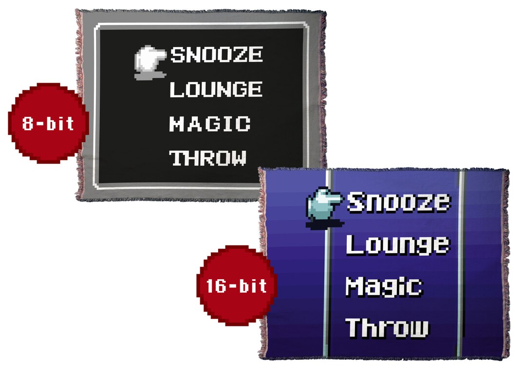 Retro RPG Menu HD Woven Throw Blanket / Tapestry Wall Hanging - Etsy